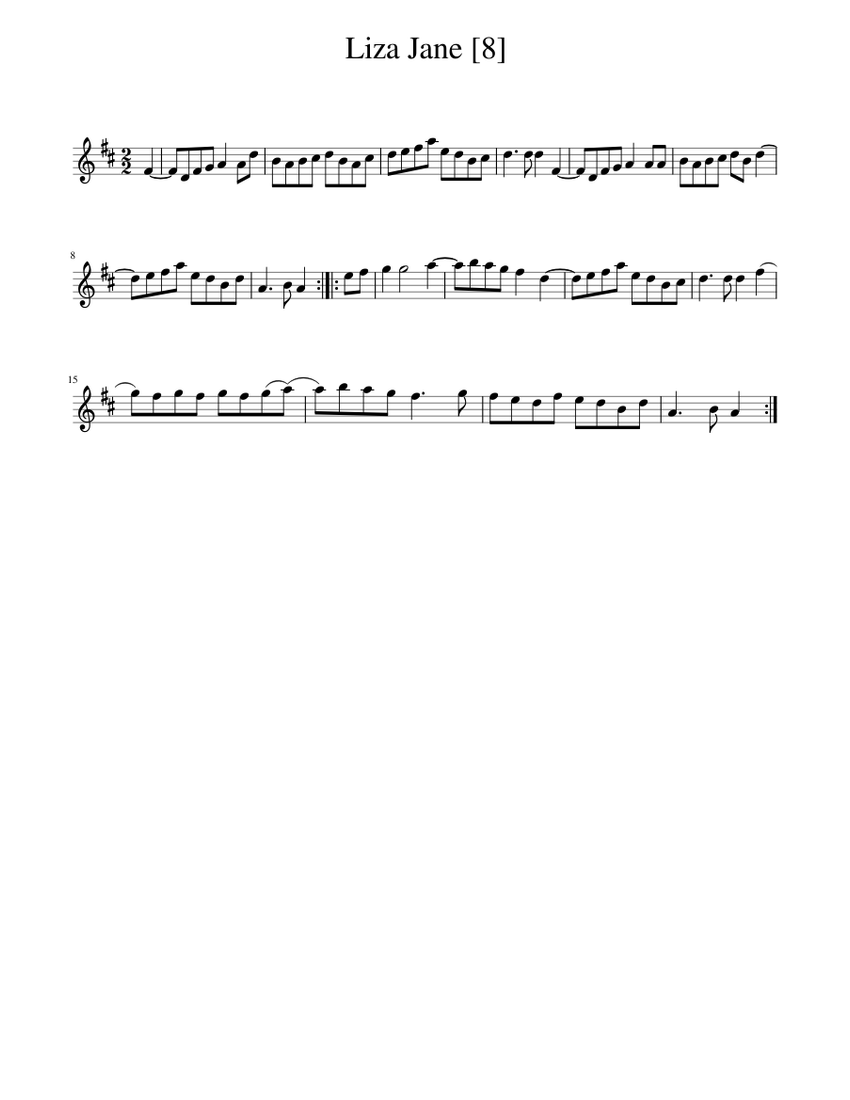 Liza Jane Sheet music for Piano (Solo) Easy | Musescore.com