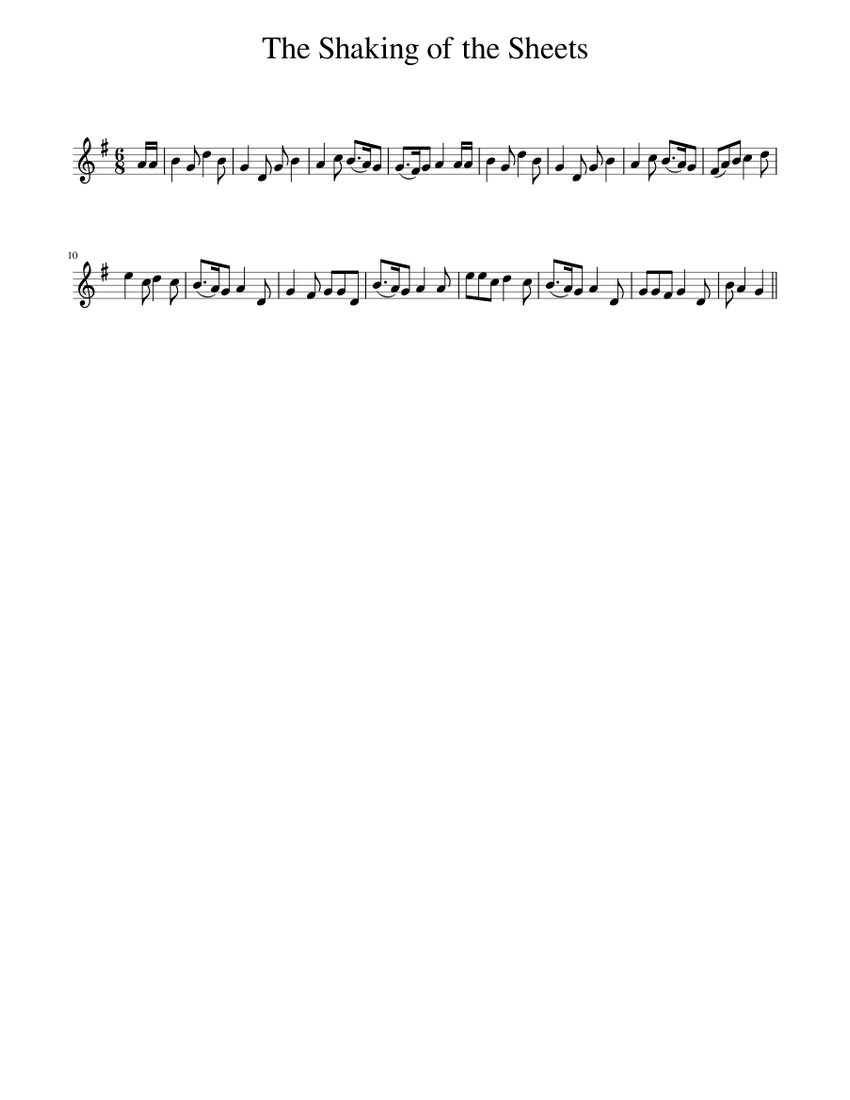 The Shaking of the Sheets Sheet music for Piano (Solo) | Musescore.com