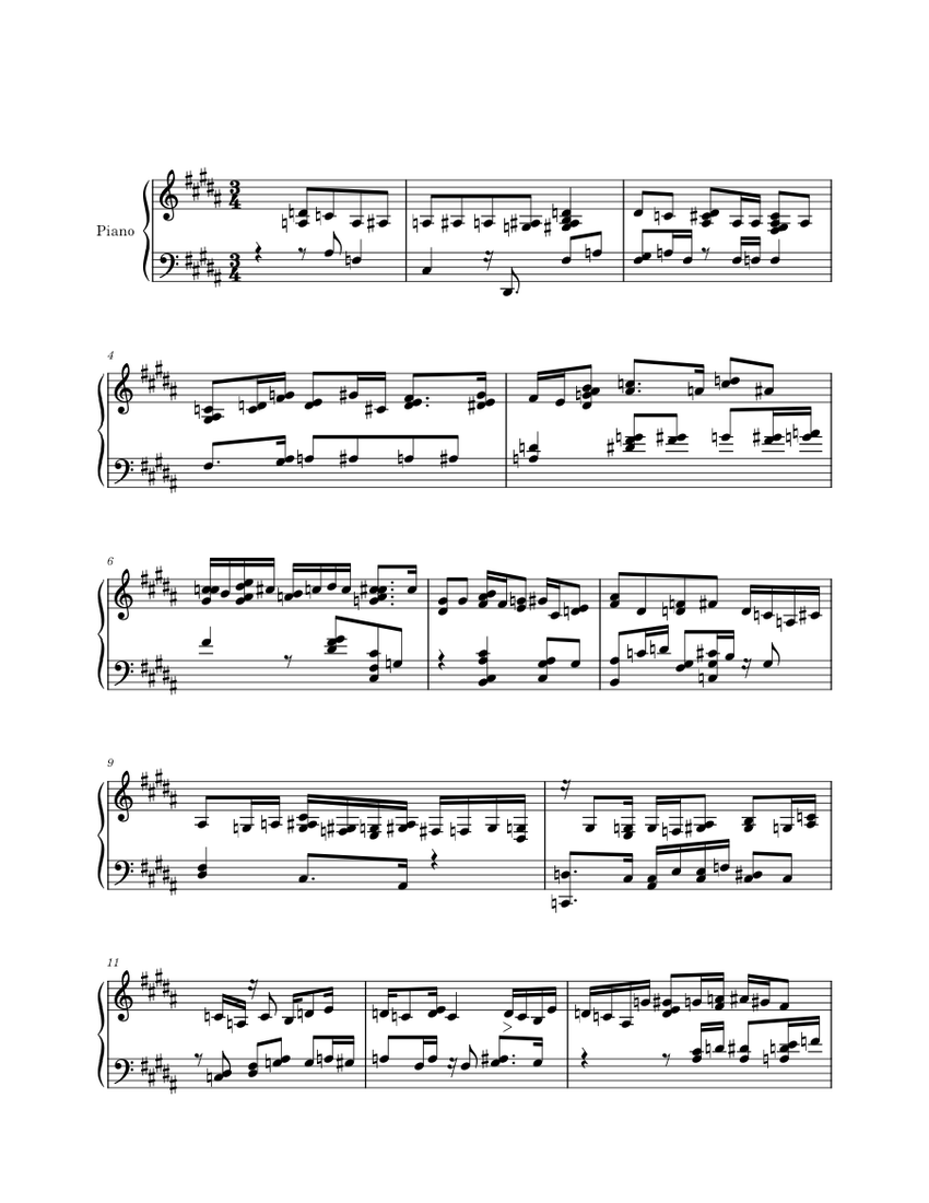 Nocturne 10 Sheet music for Piano, Vocals (Piano Trio) | Musescore.com