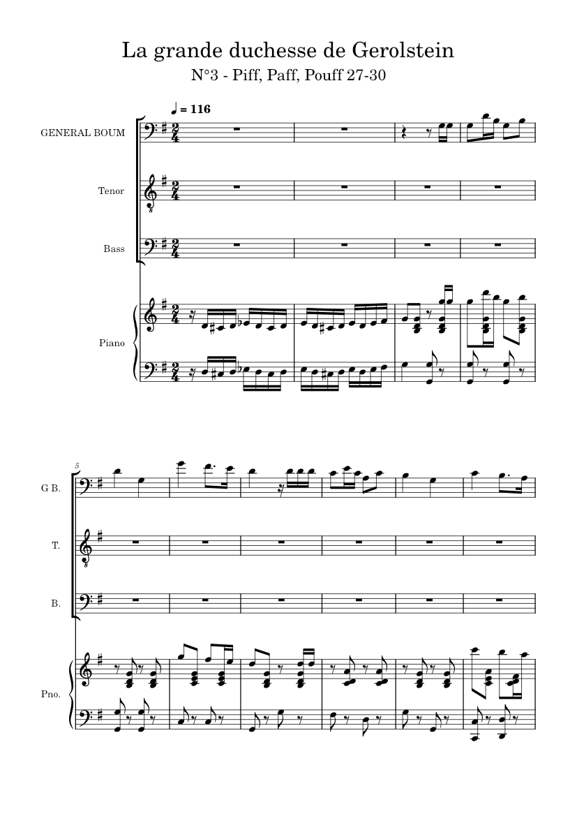 027-028 La Grande-Duchesse de Gérolstein – Jacques Offenbach N°3 - Piff ...