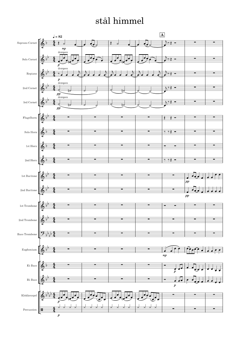 Stal himmel – Alan Fernie Sheet Music for Trombone, Tuba, French horn, Glockenspiel & more ...