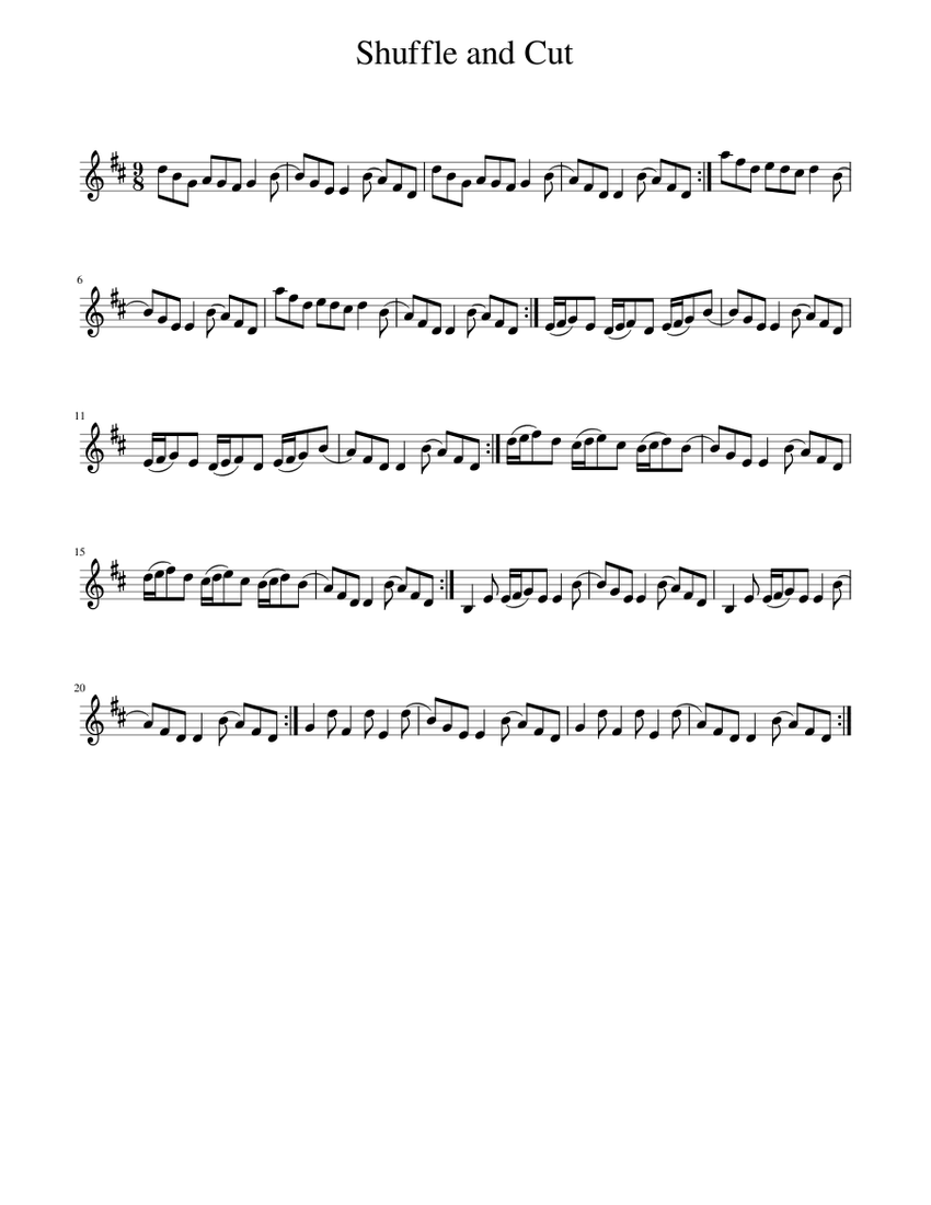 Shuffle and Cut Sheet music for Piano (Solo) Easy | Musescore.com