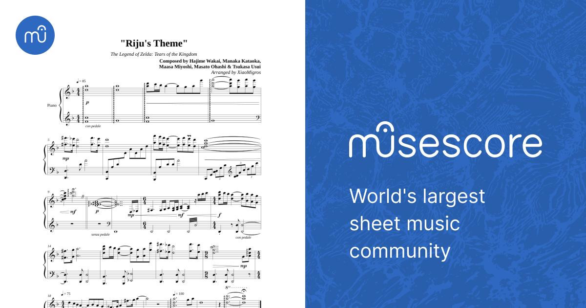 Riju's Theme - The Legend of Zelda: Tears of the Kingdom Sheet music ...