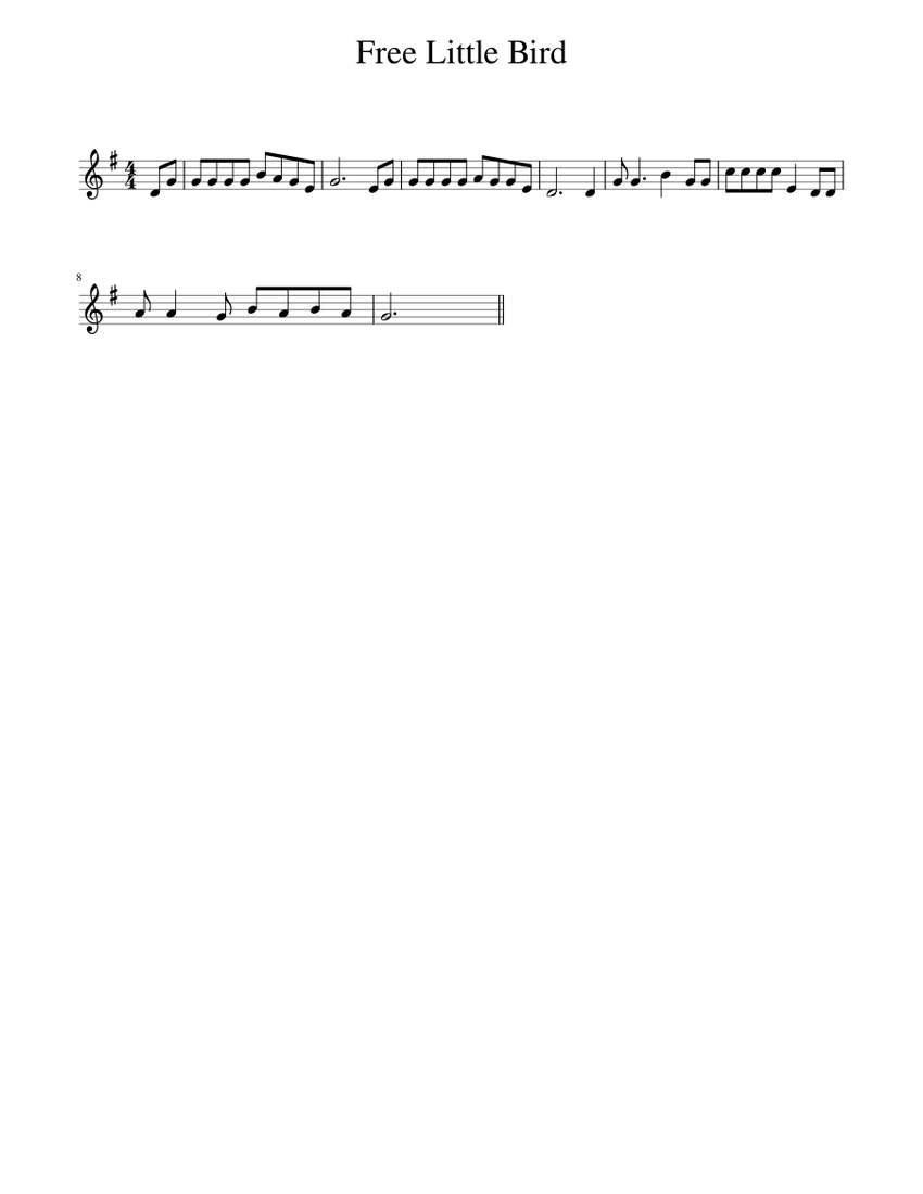Free Little Bird Sheet music for Piano (Solo) | Musescore.com