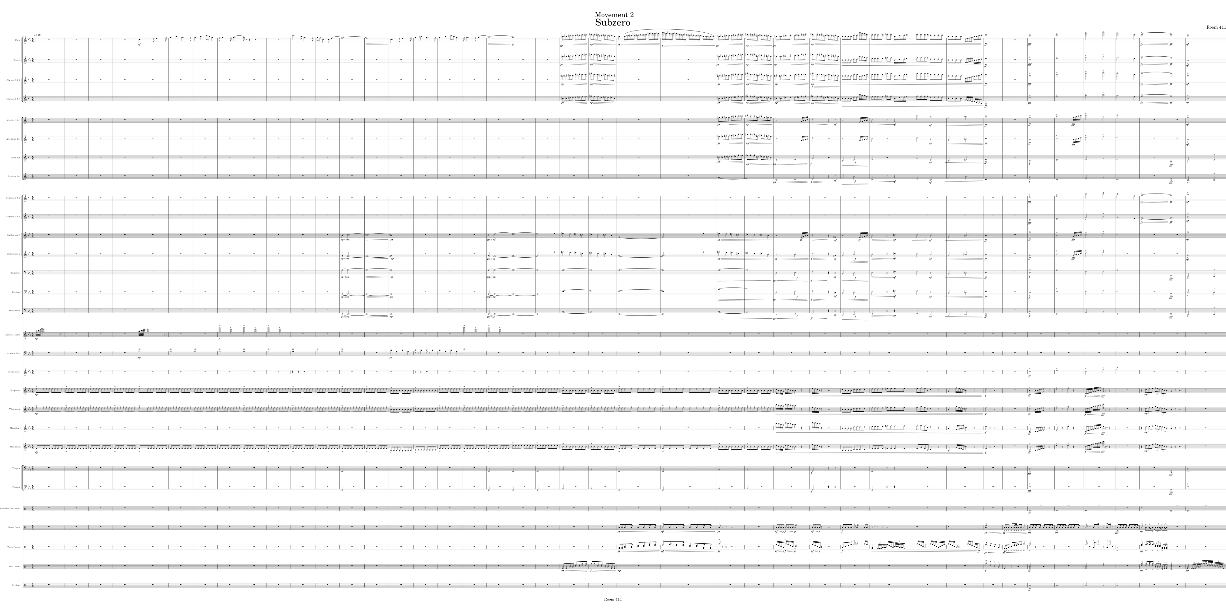 Subzero mvmt 2 Sheet music for Trombone, Tuba, Flute, Saxophone alto & more instruments ...