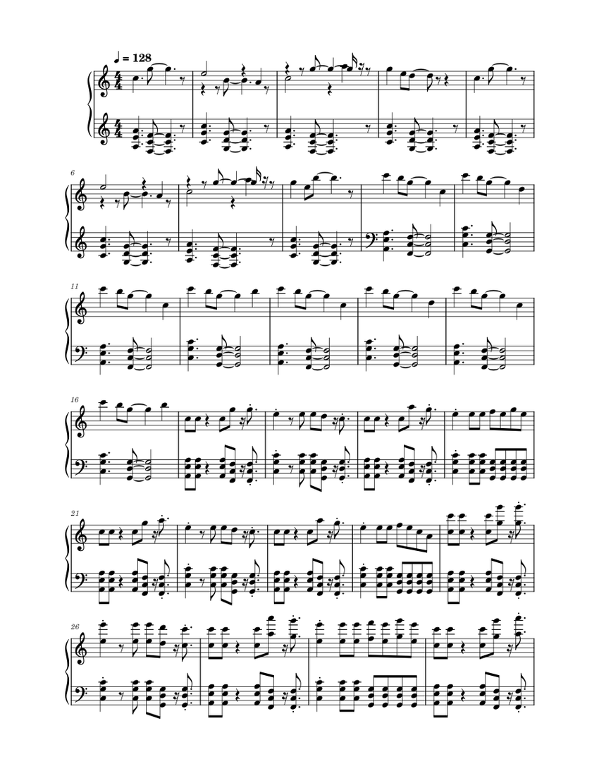 Sunburst – Tobu Sheet music for Piano (Solo) | Musescore.com