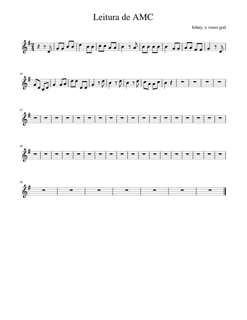 Leitura de AMC Sheet music for Piano (Solo) | Musescore.com