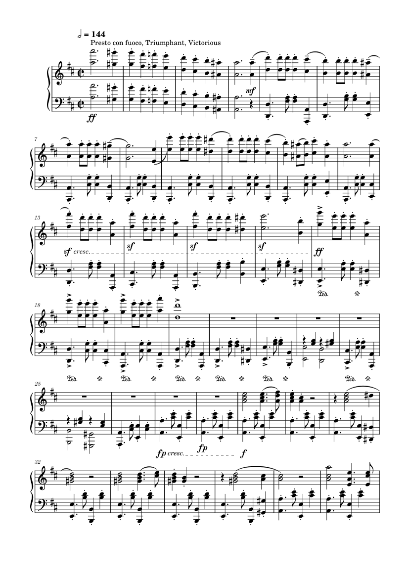 Victory March for Piano Sheet music for Piano (Solo) | Musescore.com