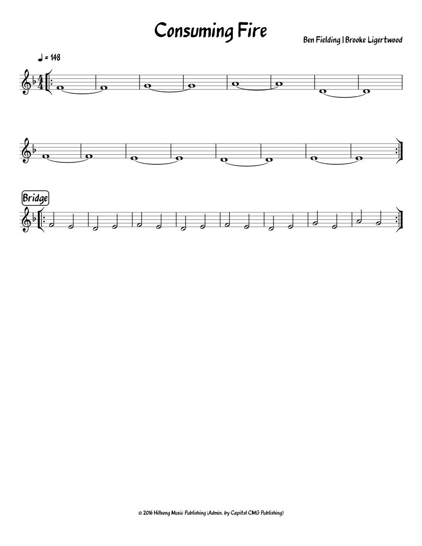 Consuming Fire Sheet music for Violin (Solo) | Musescore.com