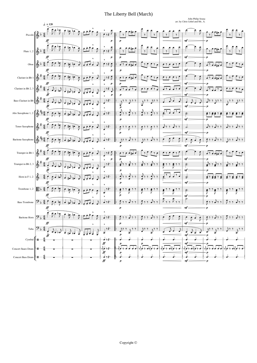 The Liberty Bell – John Philip Sousa The_Liberty_Bell_March Sheet Music ...