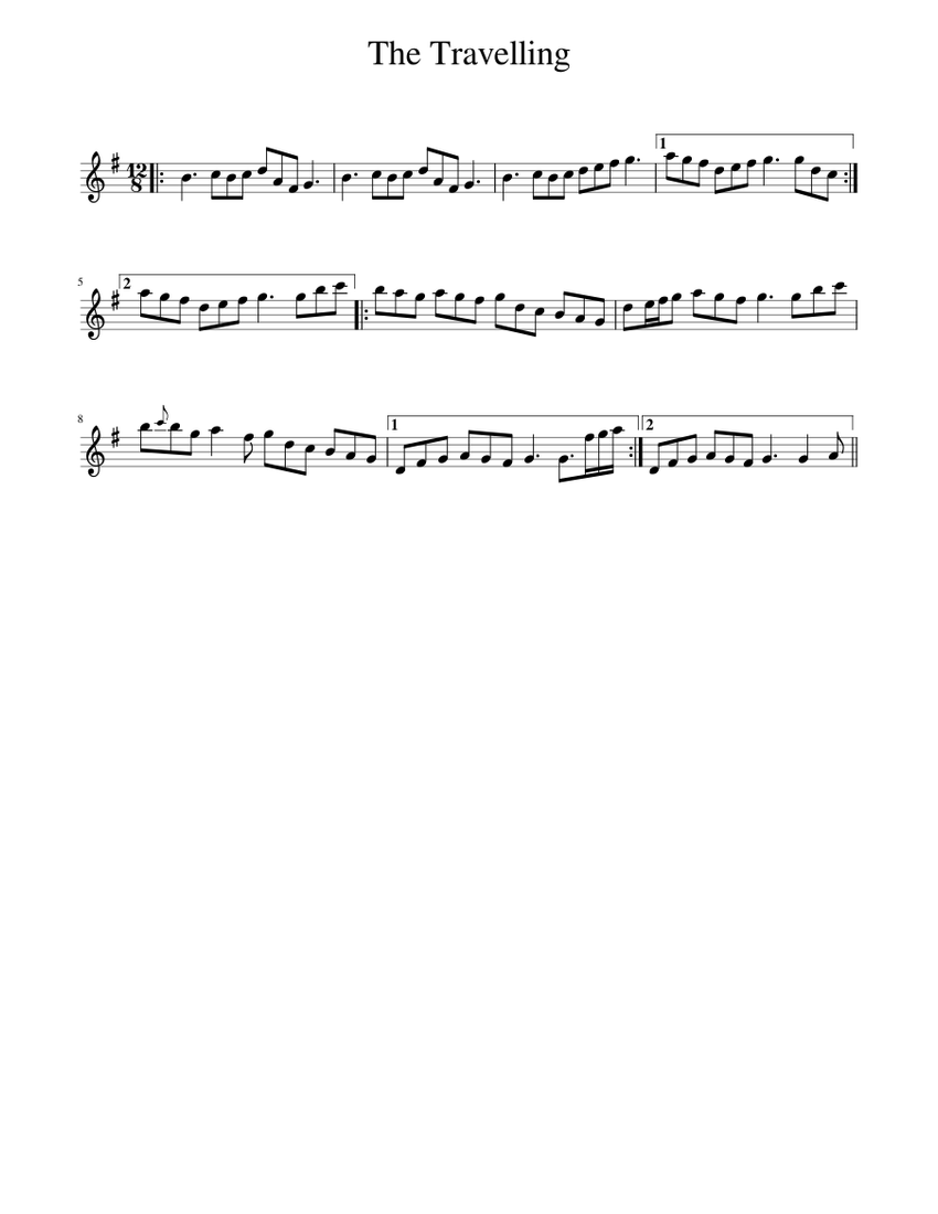 The Travelling Sheet music for Piano (Solo) Easy | Musescore.com