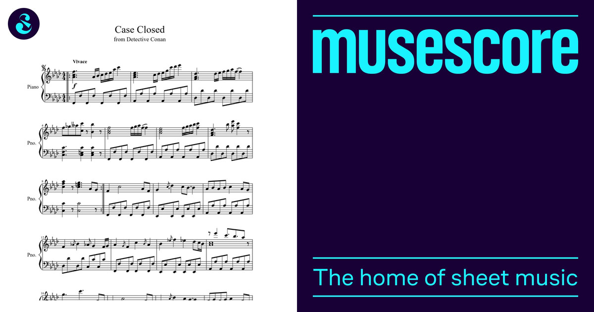 Case Closed Sheet music for Piano (Solo) | Musescore.com