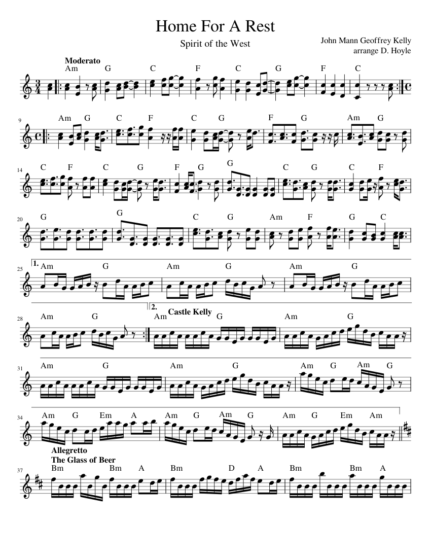 Home For A Rest Sheet music for Piano (Solo) Easy | Musescore.com