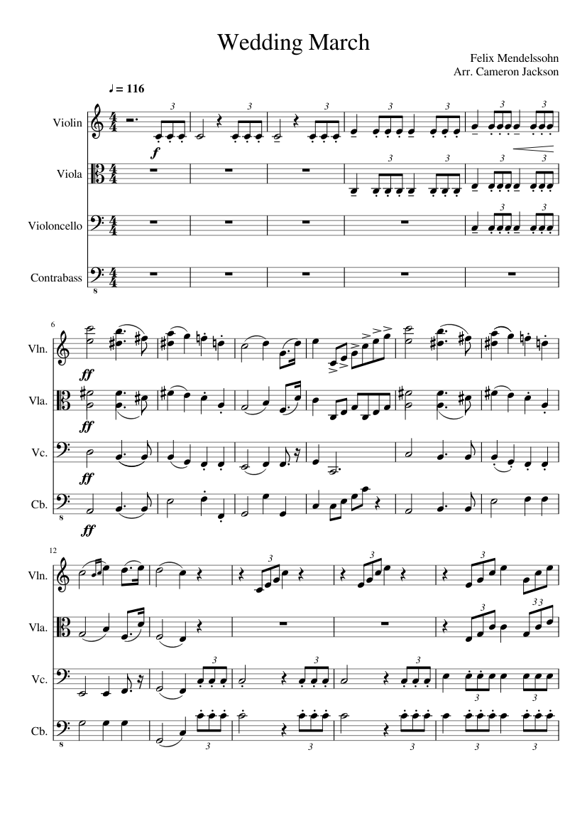 Wedding march violin sheet music 60 photos - Astyledwedding.com