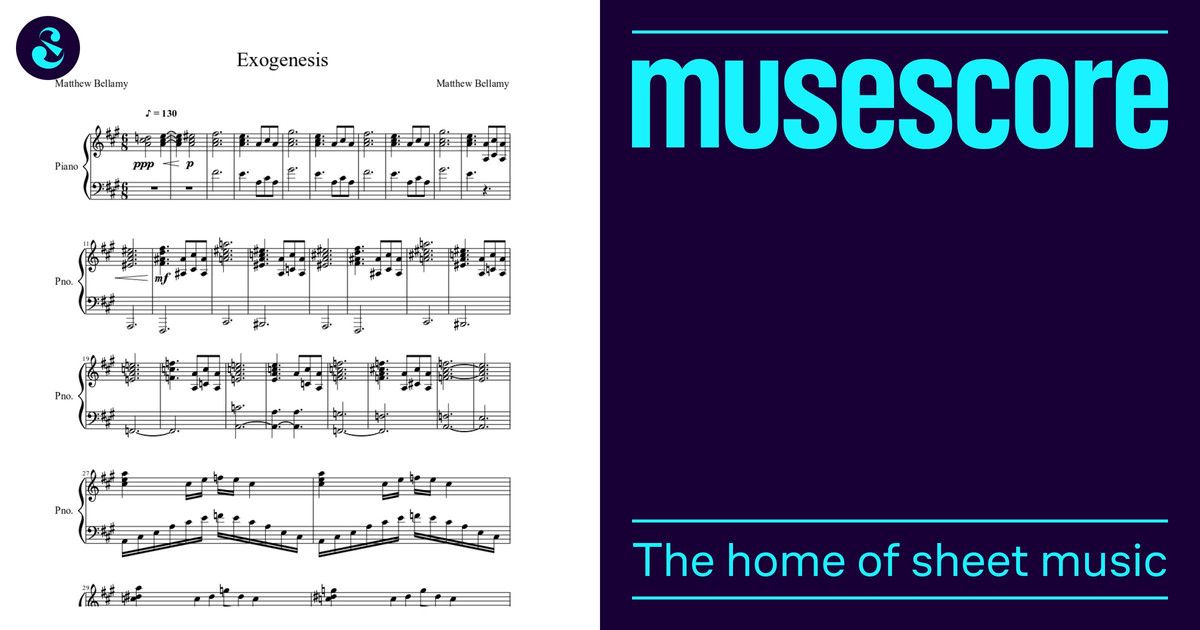 Exogenesis Sheet music for Piano (Solo) | Musescore.com