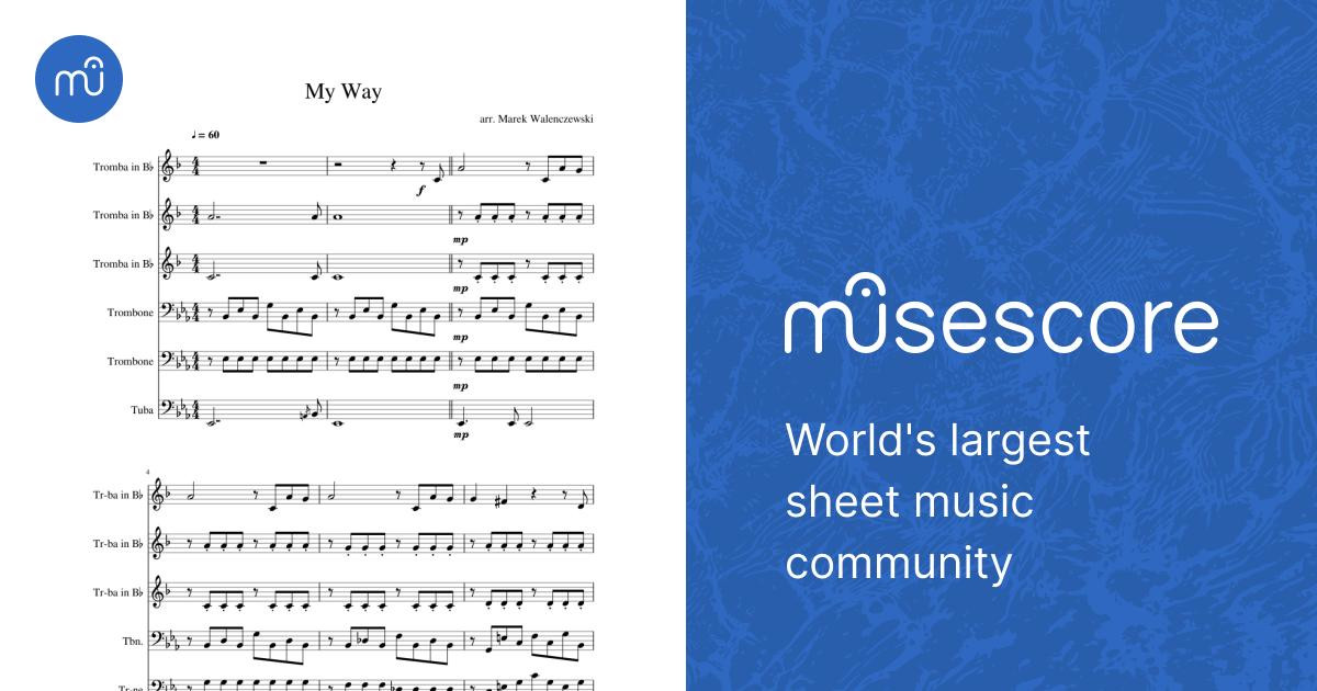 My Way Sheet music for Trombone, Tuba, Trumpet in b-flat (Brass ...