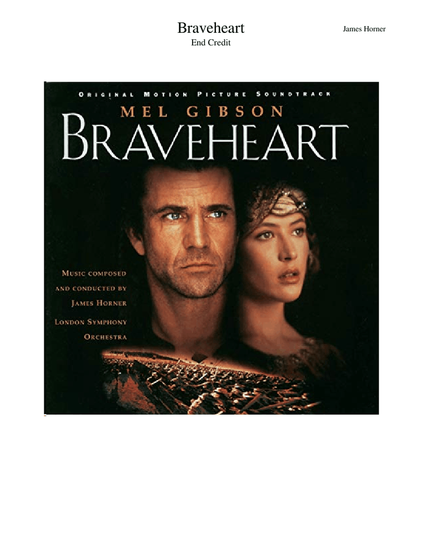 Braveheart Sheet music for Piano, Trombone, Tuba, Child & more ...