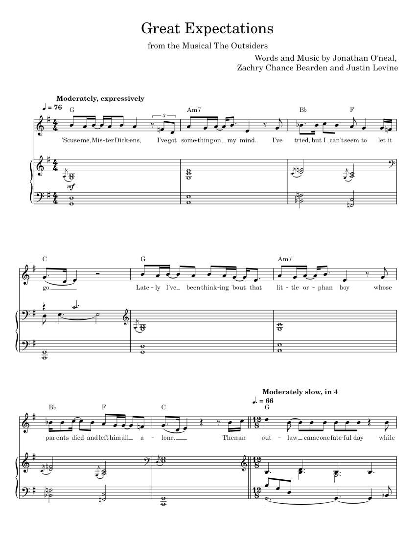 Great Expectations (from The Outsiders) - Jonathan Clay, Zach Chance ...