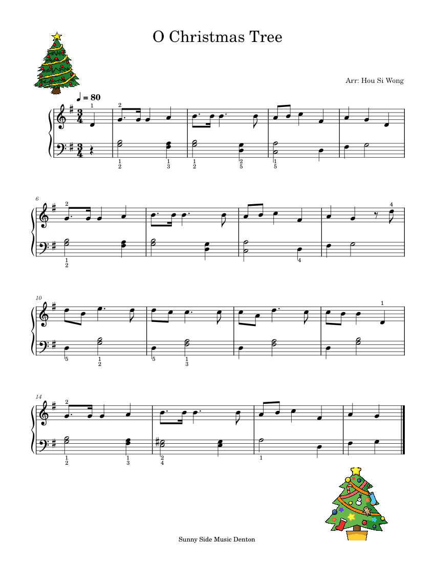 O Christmas Tree Sheet music for Piano (Solo) Easy | Musescore.com