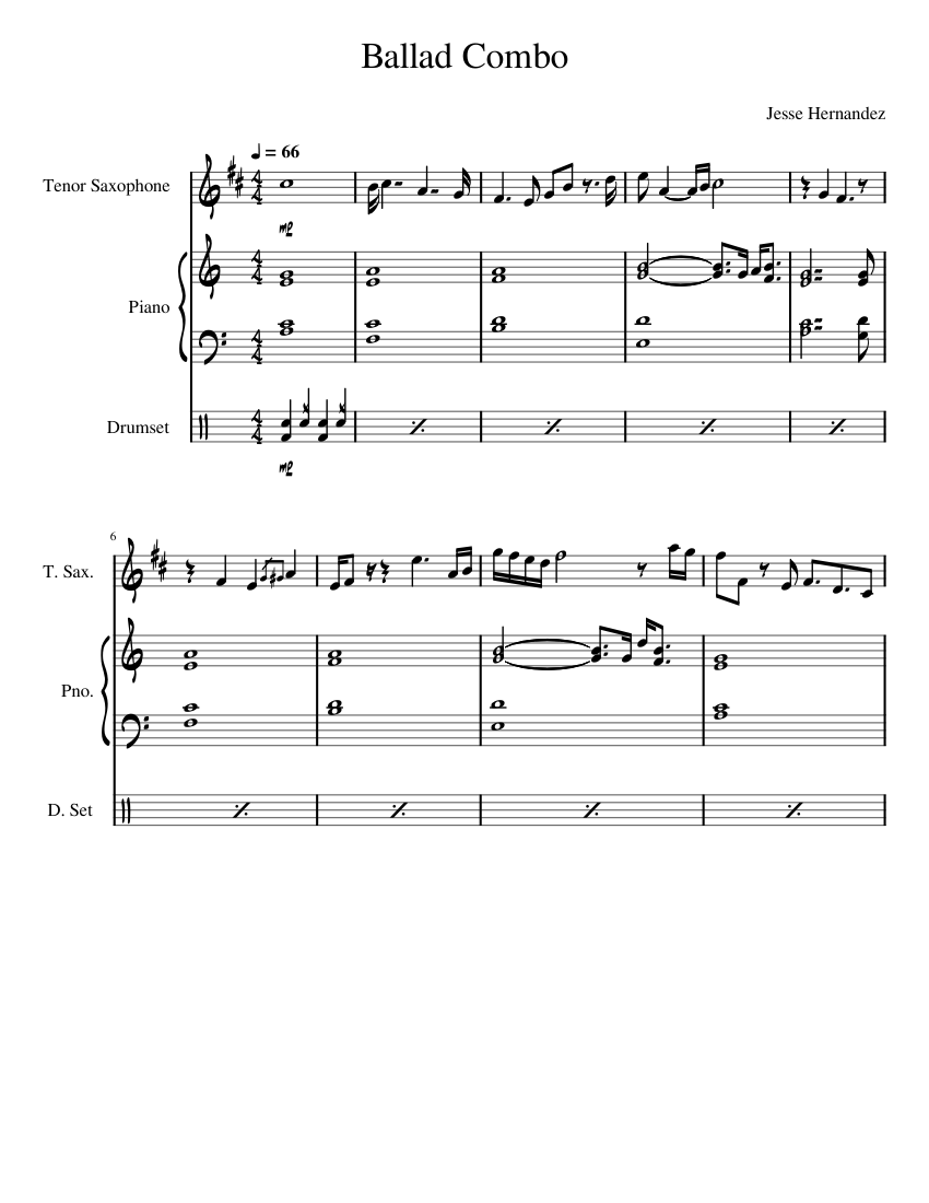 Ballad Combo - piano tutorial