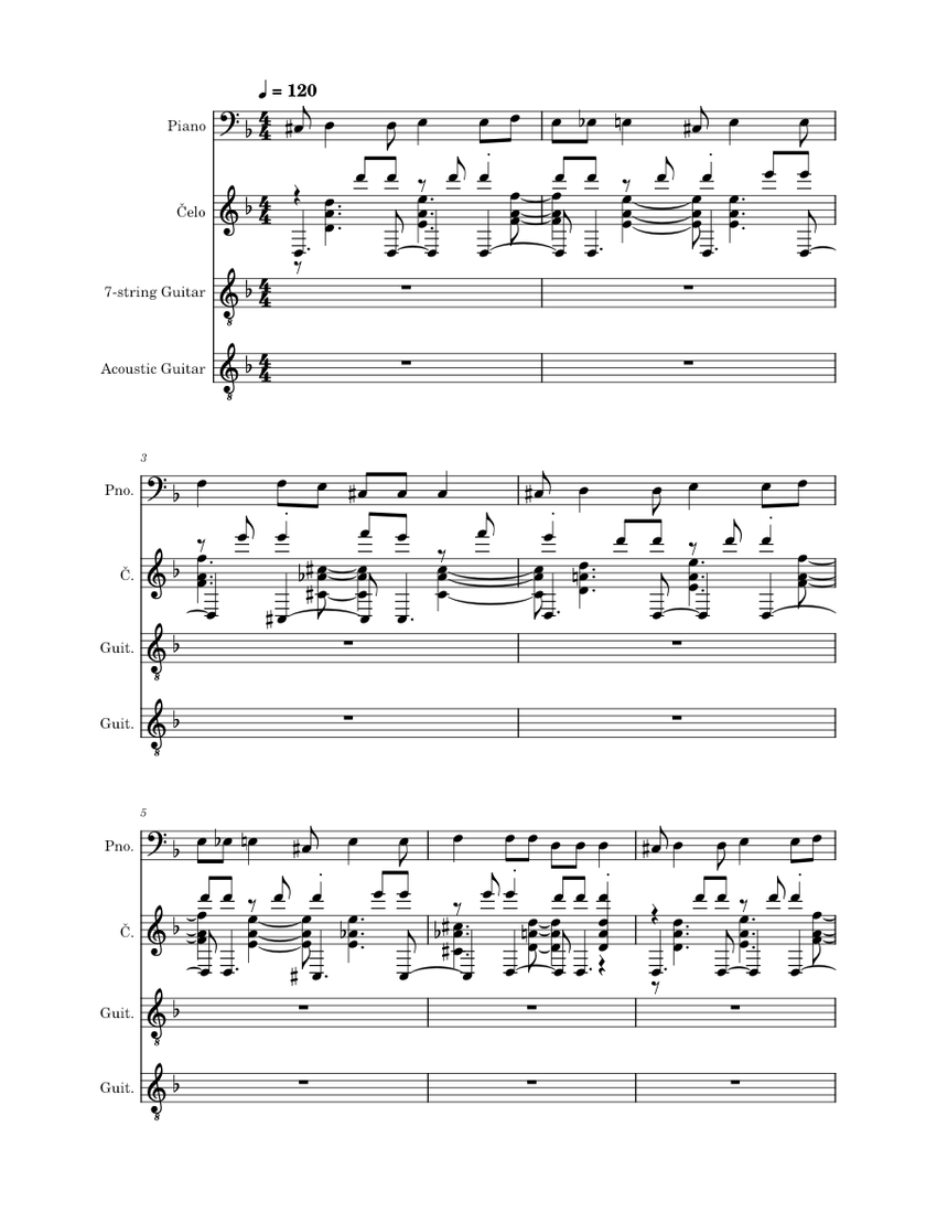 Boru Sheet music for Piano, Guitar, Tambura (Mixed Quartet) | Musescore.com