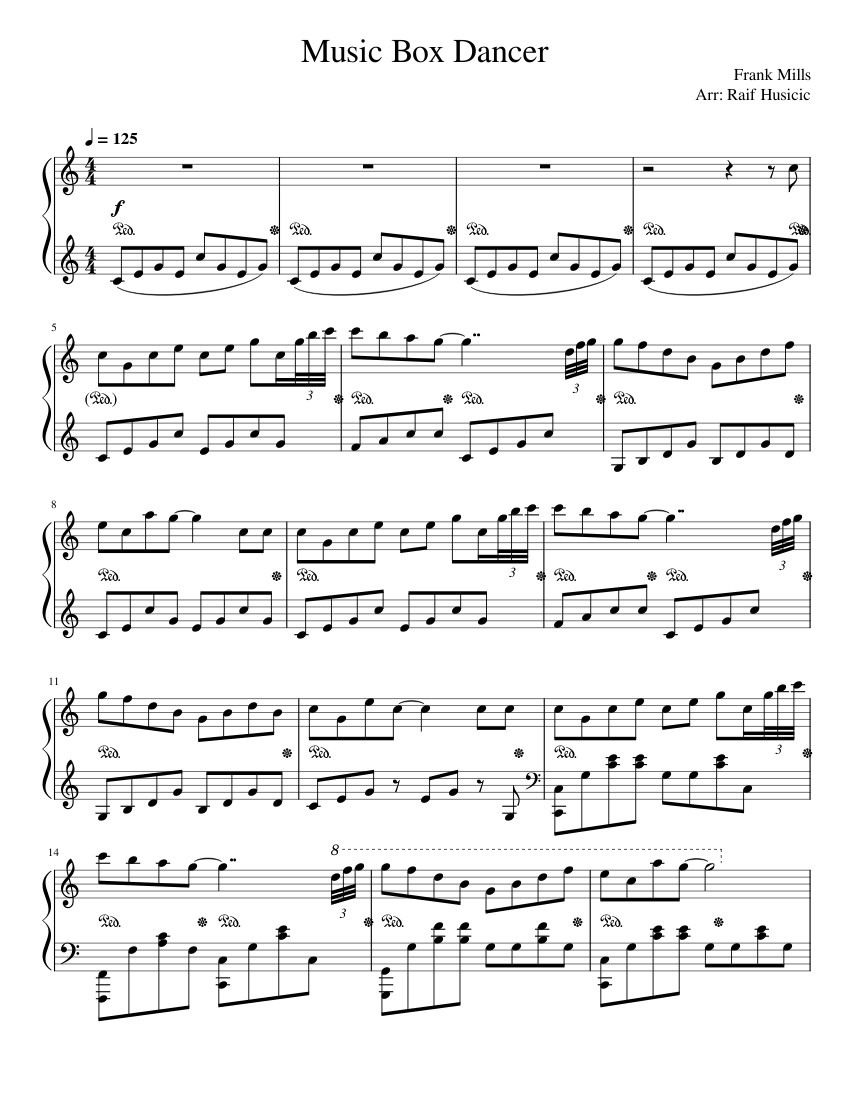 Music Box Dancer Sheet Music for Piano (Solo) Easy | MuseScore.com