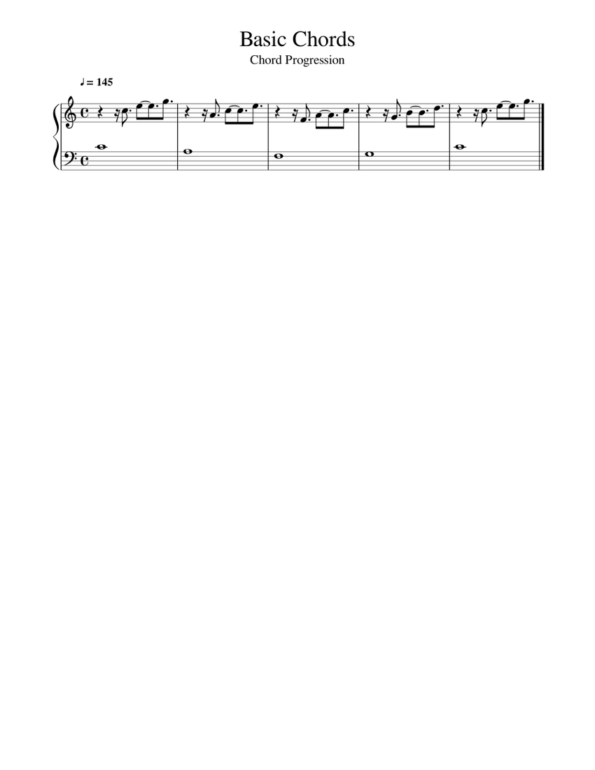 Music Composition - Composing from a Chord Progression - piano tutorial