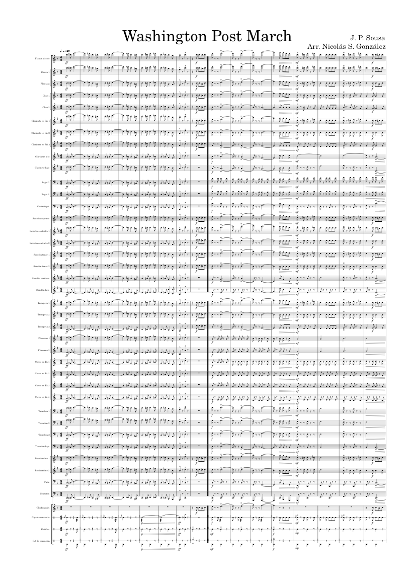 The Washington Post March – John Philip Sousa Washington Post March ...