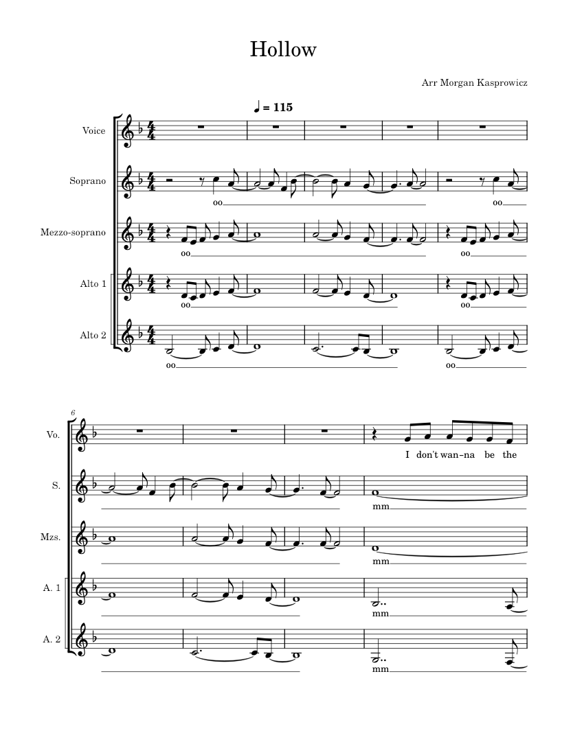 Hollow – Tori Kelly Sheet music for Soprano, Alto, Vocals, Mezzo ...