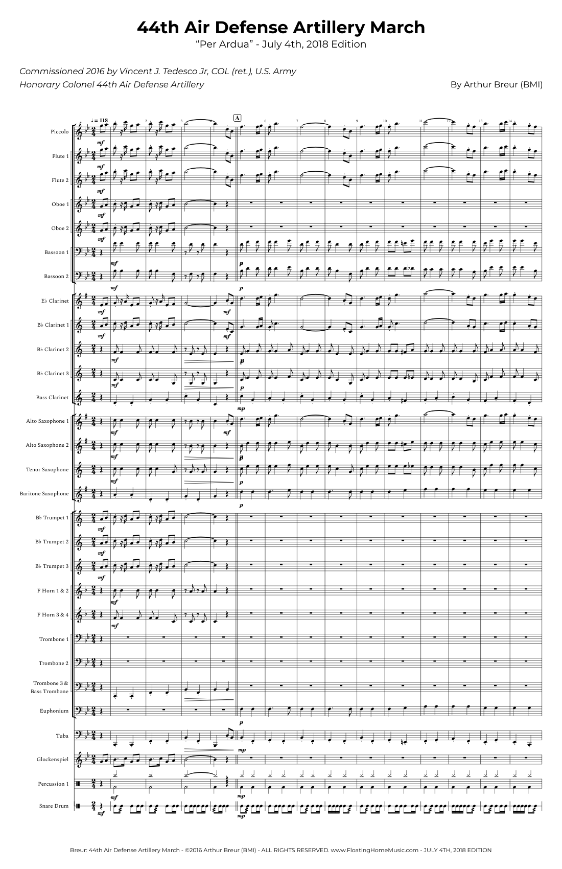 "Per Ardua" - 44th Air Defense Artillery March - Concert Band ...