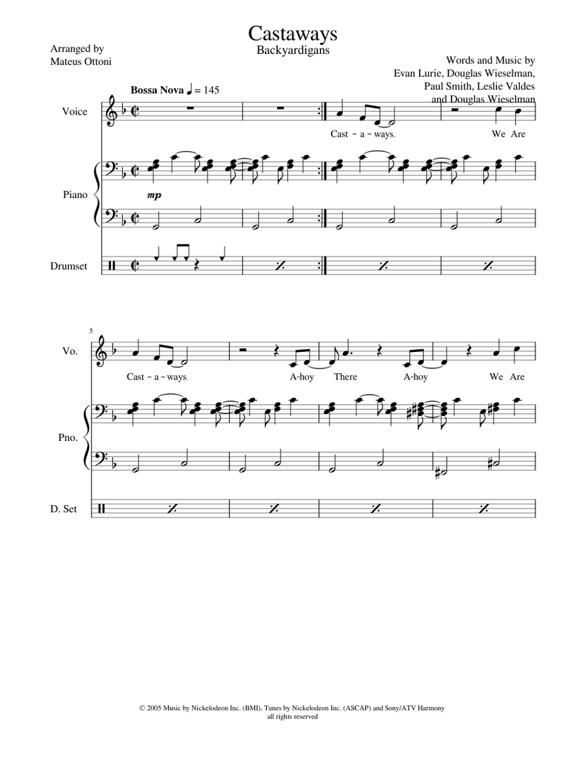 Castaways (from "The Backyardigans") – Evan Lurie and Douglas Wieselman ...