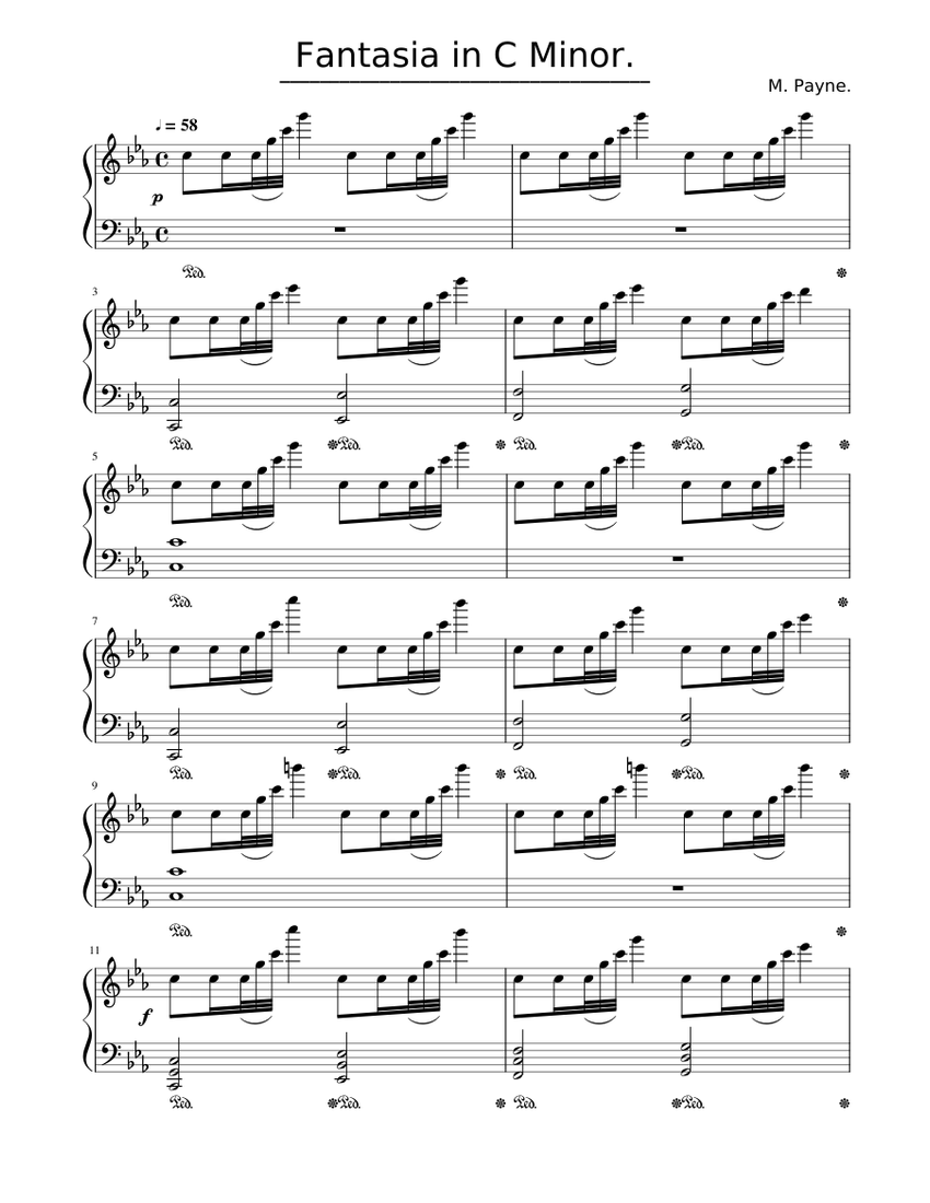 Max Payne 3 - Main Menu Theme 2. Sheet music for Piano (Solo) Easy ...