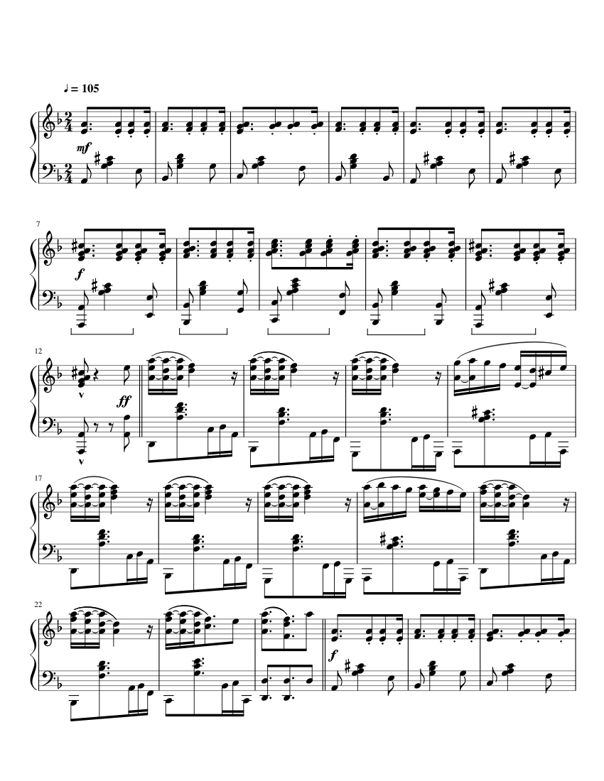 Super smash bros ultimate - main theme Sheet music for Piano (Solo ...