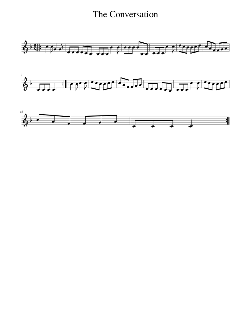 The Conversation Sheet music for Piano (Solo) Easy | Musescore.com