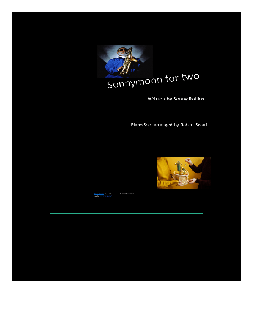 SonnyMoon for two – Sonny Rollins Sheet music for Piano (Solo ...