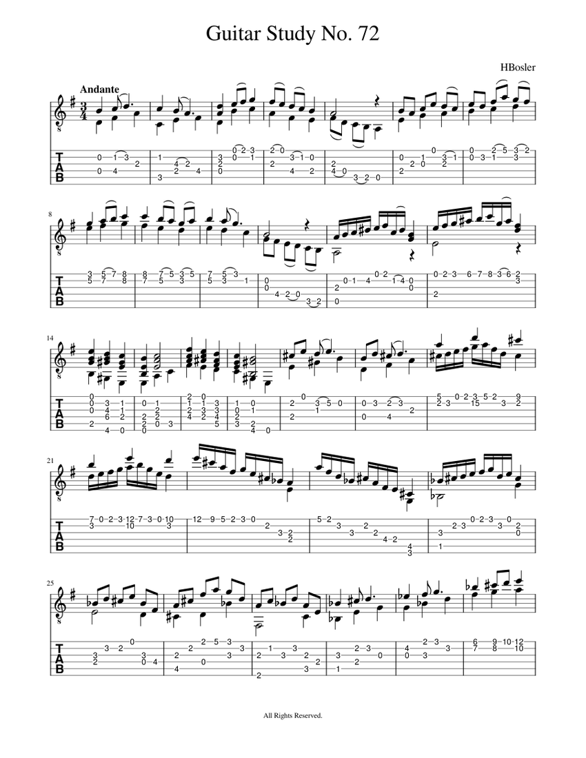 guitar-study-no-72-sheet-music-for-guitar-solo-musescore