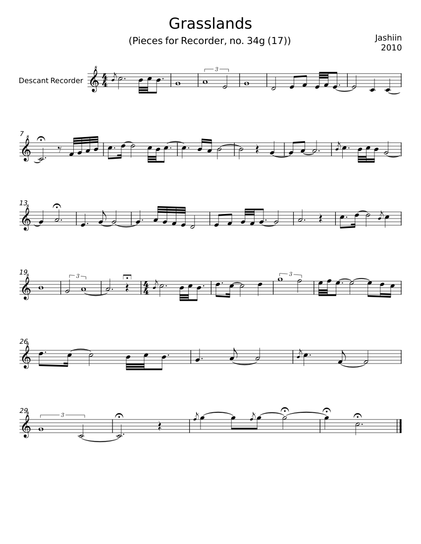 Pieces for Recorder Sheet music for Recorder (Solo) | Musescore.com