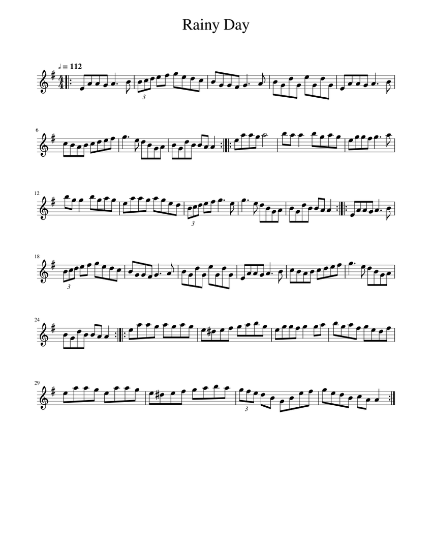 Rainy Day Sheet music for Piano (Solo) | Musescore.com