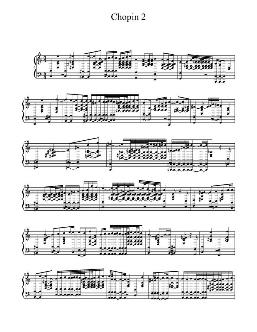 Chopin 2 Sheet music for Piano (Solo) | Musescore.com