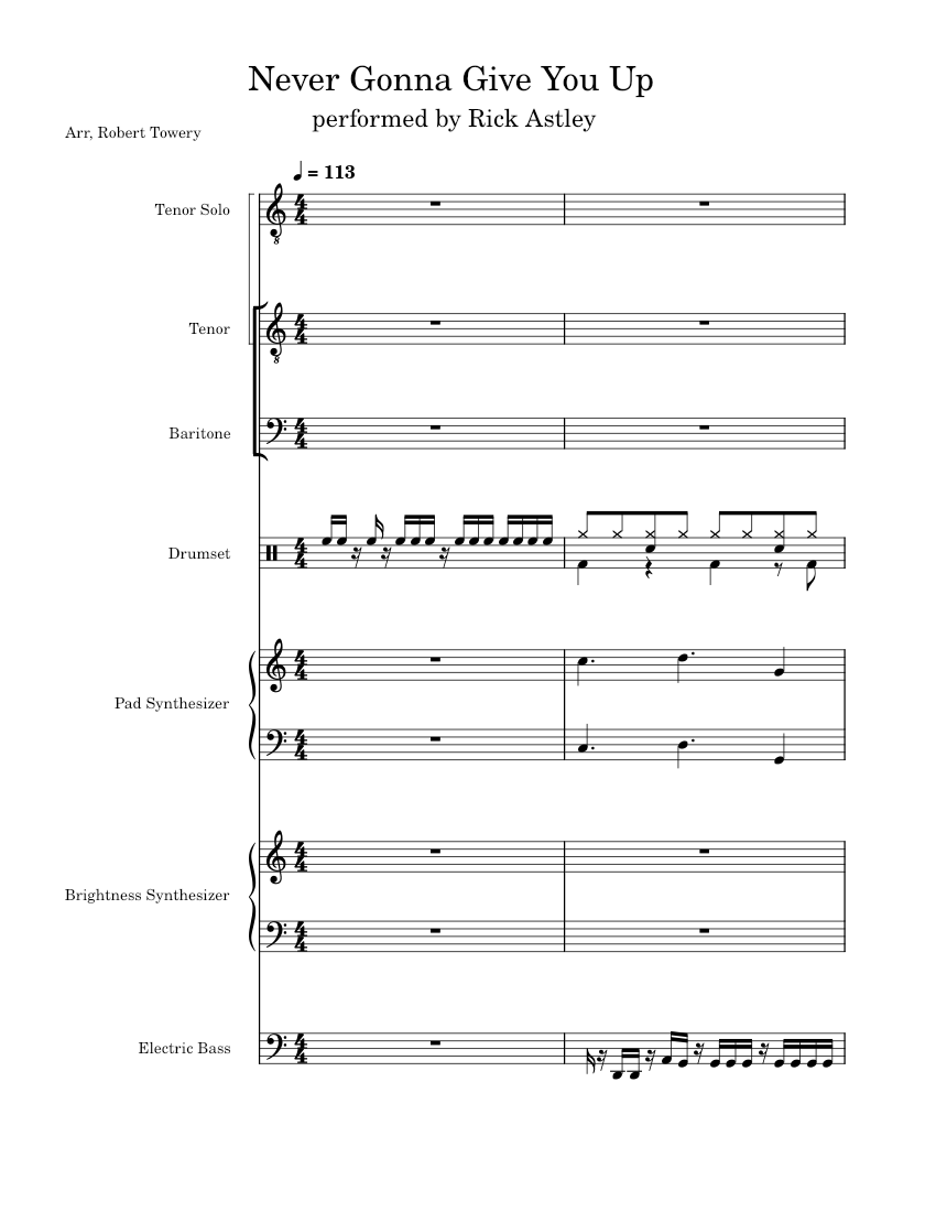 Never Gonna Give You Up – Rick Astley Never Gonna Give You Up- Rick ...