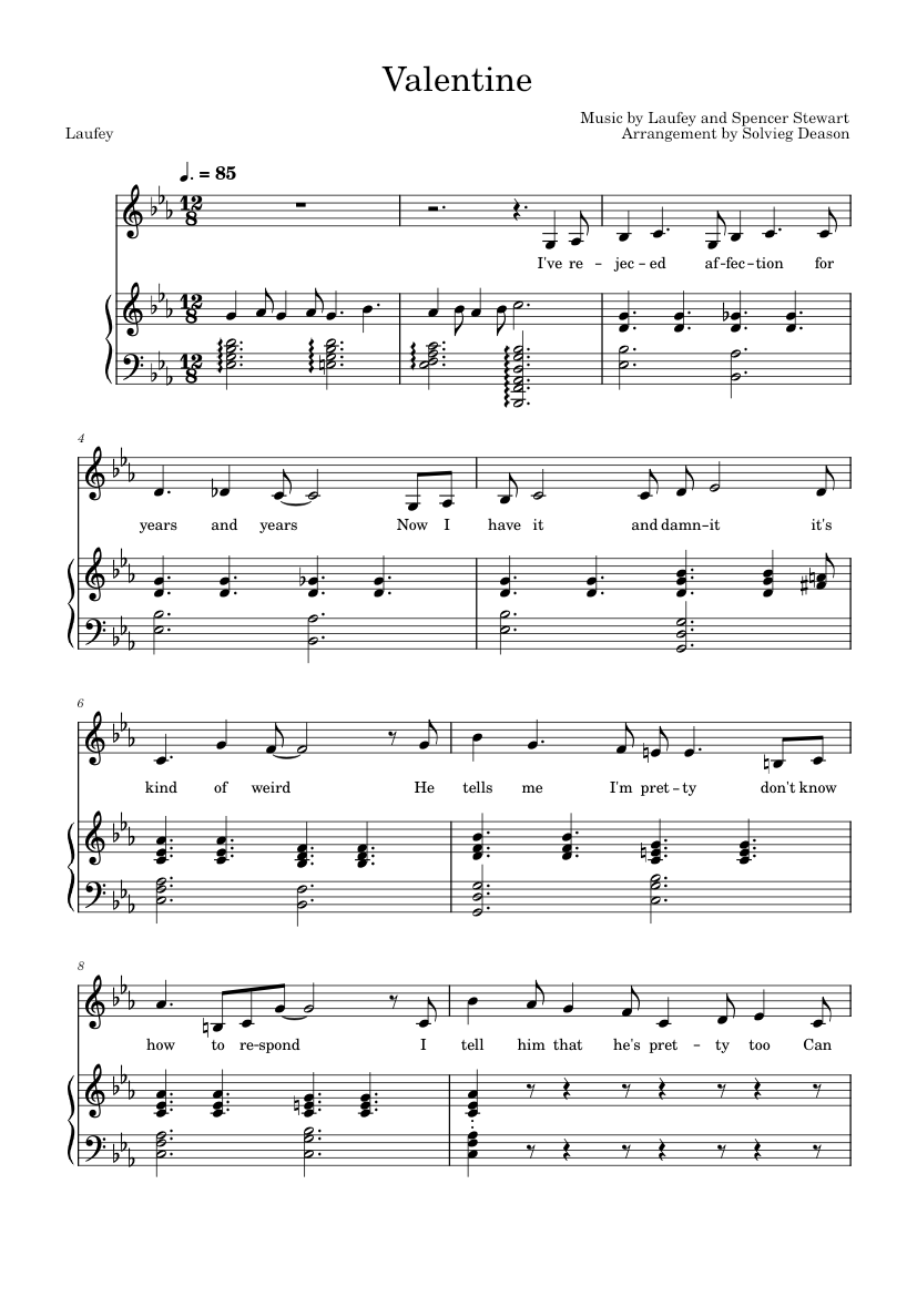 Valentine – Laufey Valentine by Laufey Sheet Music for Piano, Vocals ...