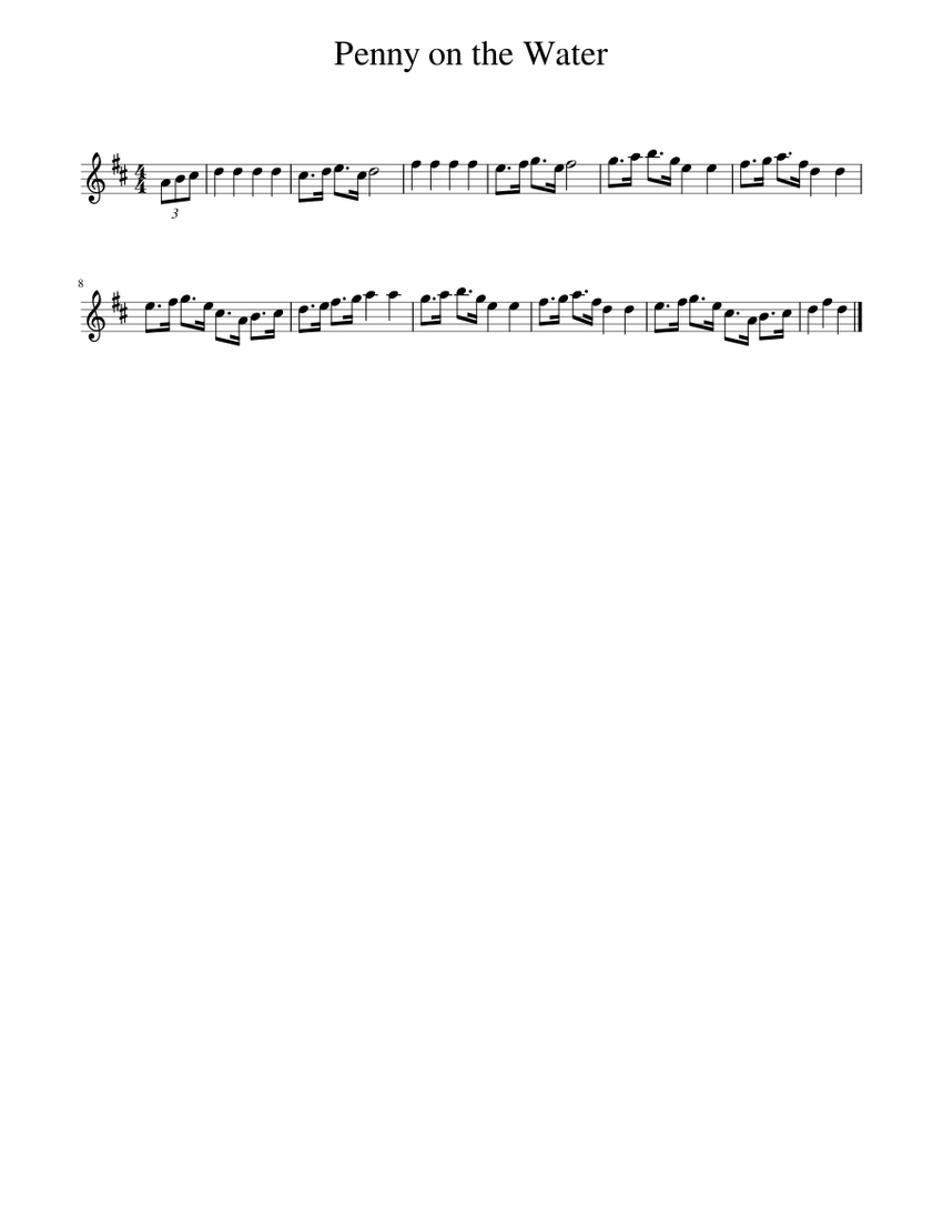 Penny on the Water Sheet music for Piano (Solo) | Musescore.com