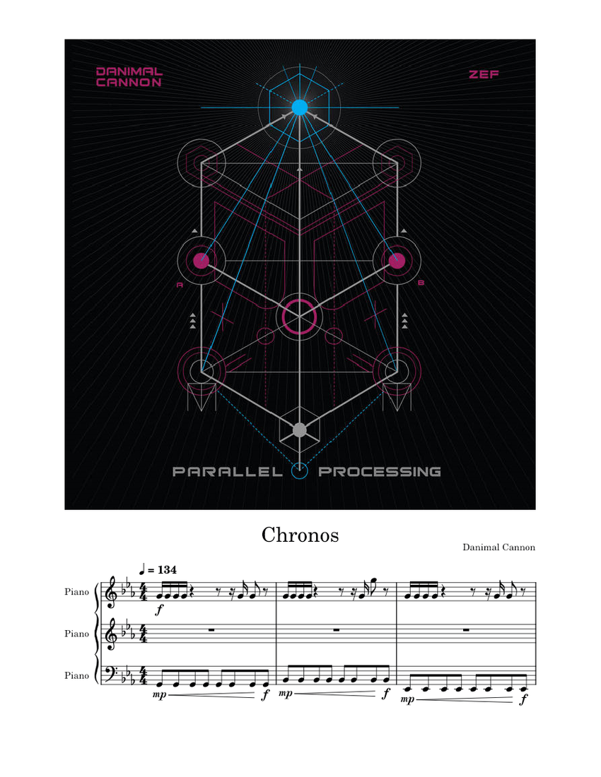 Chronos – Danimal Cannon & Zef - piano tutorial