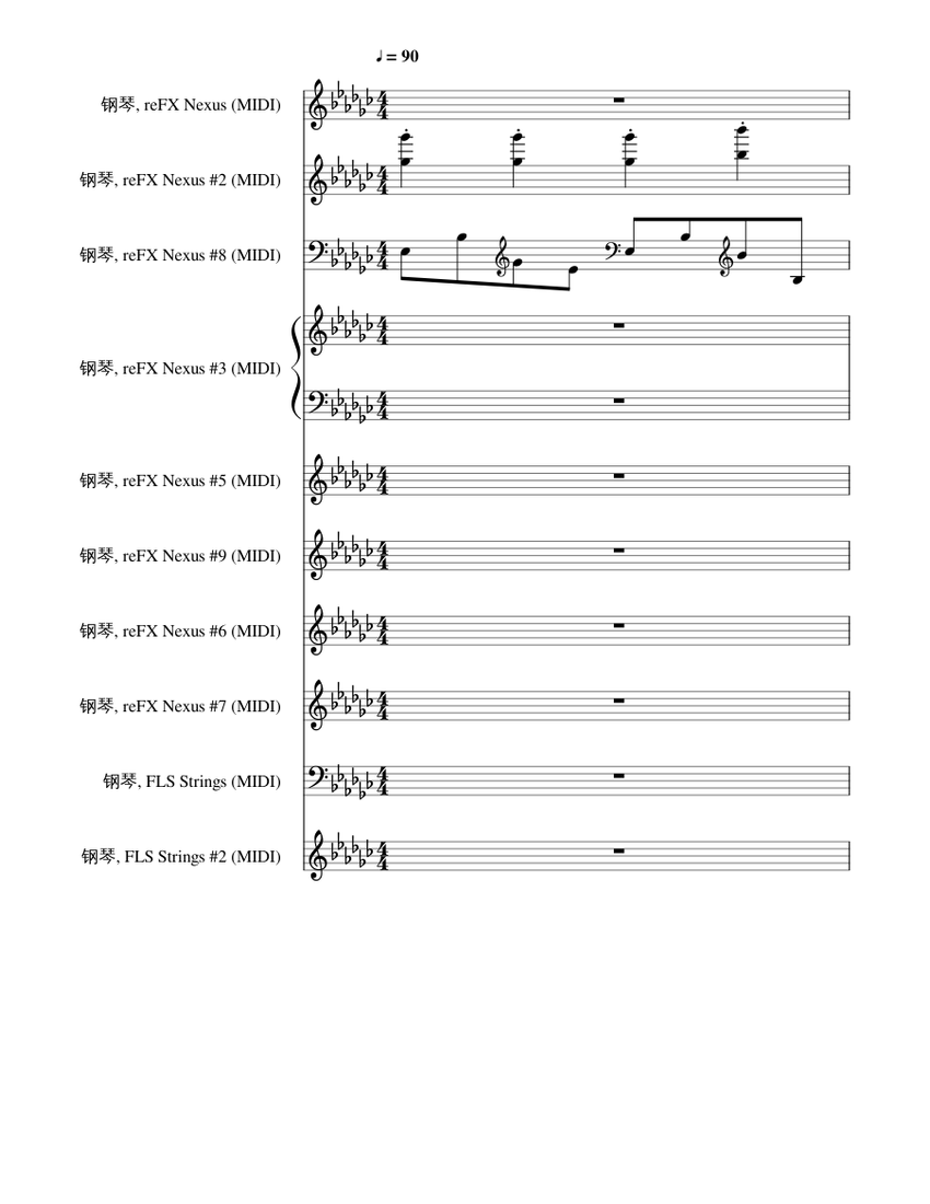 fade Sheet music for Piano (Mixed Ensemble) | Musescore.com
