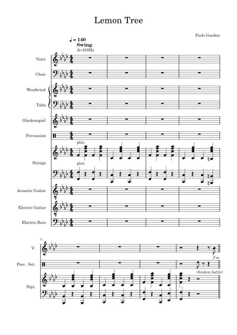 Lemon Tree - Fools Garden Sheet music for Tuba, Male, Trumpet in b-flat ...