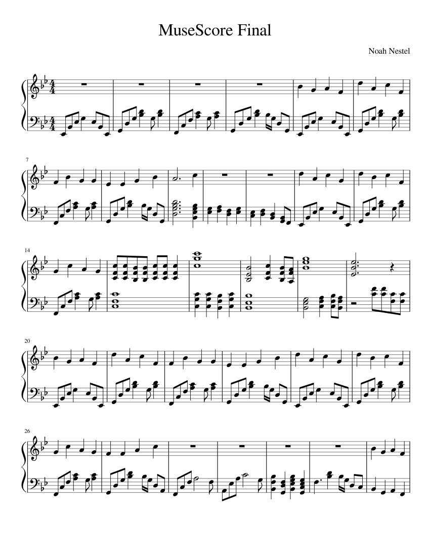 MuseScore Final Sheet music for Piano (Solo) Easy | Musescore.com
