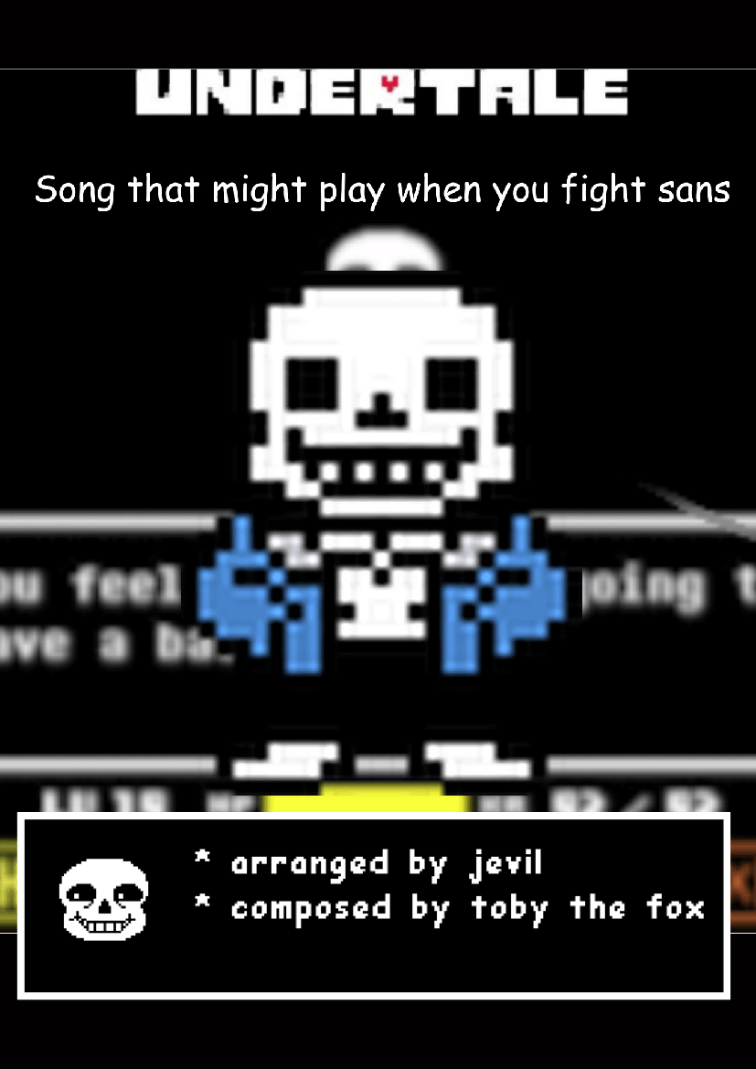 Song That Might Play When You Fight Sans – Toby Fox Sheet Music for ...