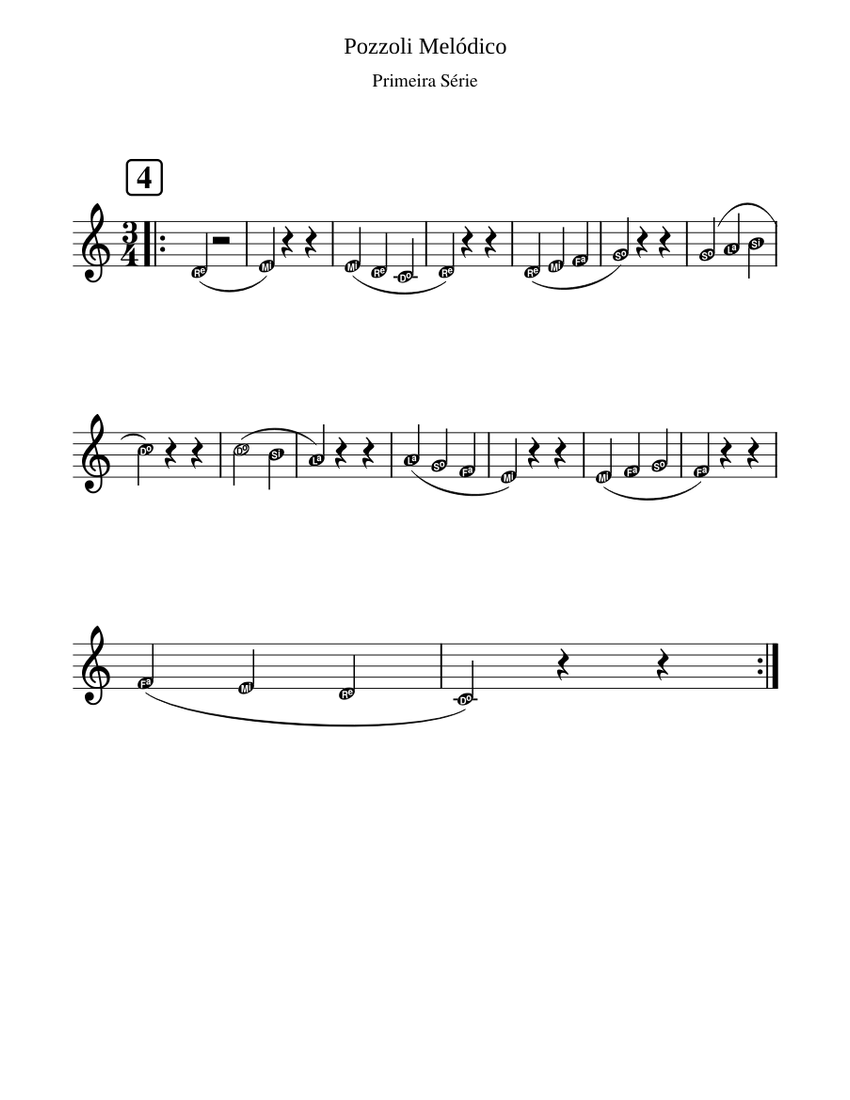 Pozzoli Melódico - Serie 1 - n4 Sheet music for Piano (Solo ...