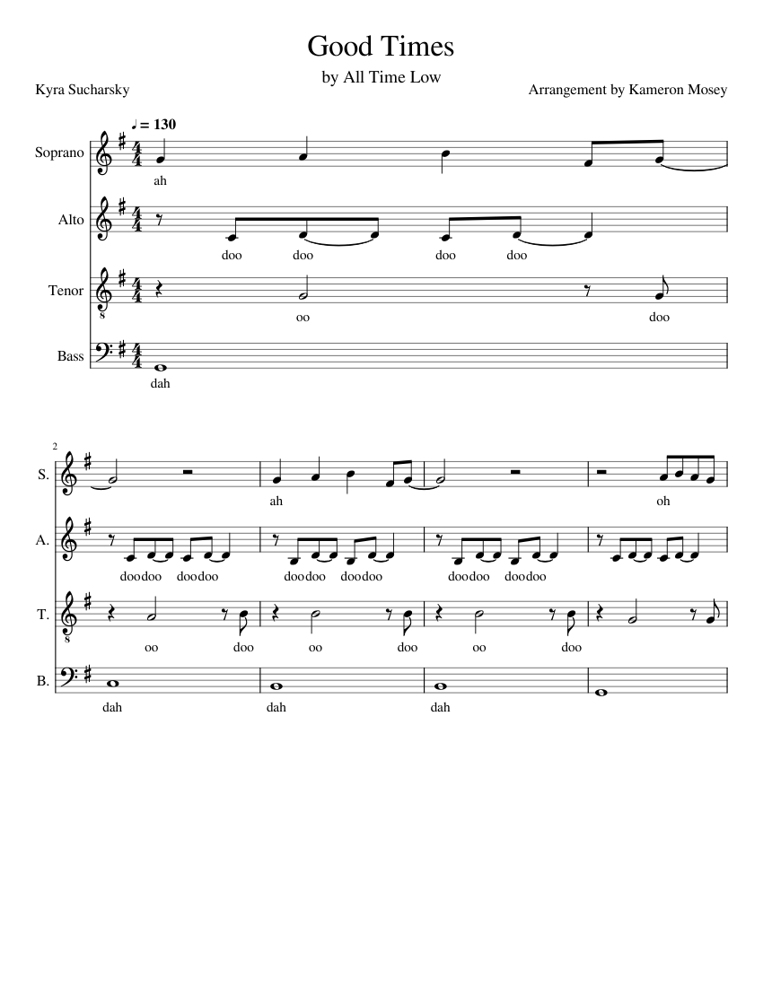 Good_Times - piano tutorial