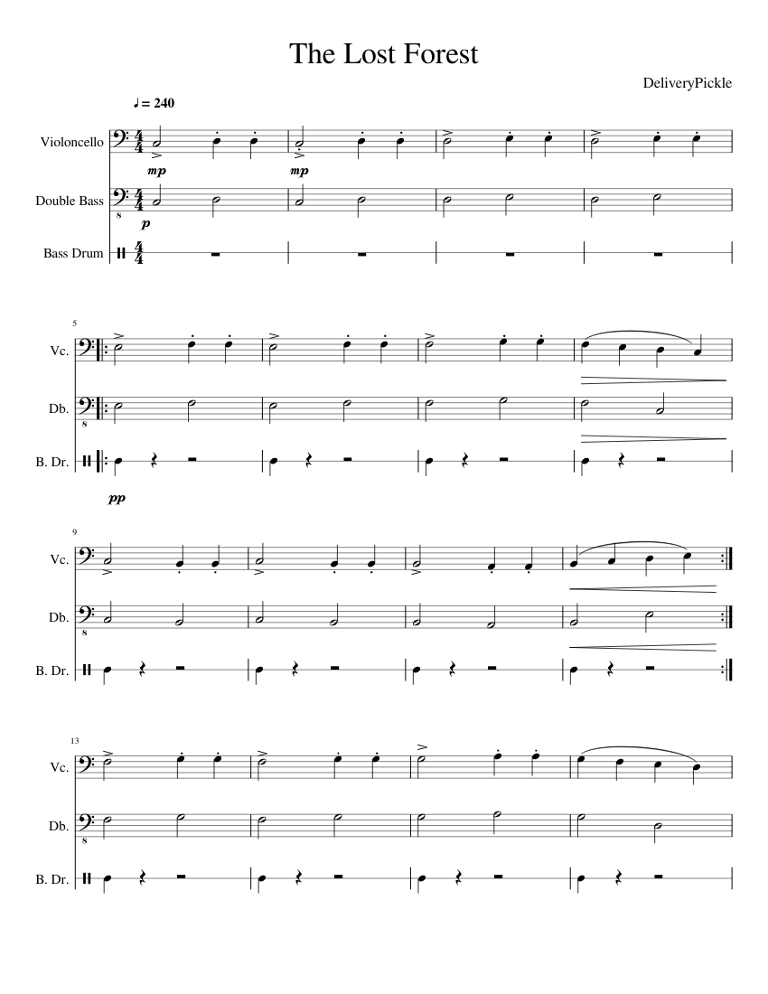 The Lost Forest - piano tutorial